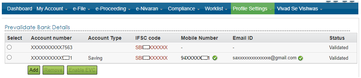 How to pre-validate Bank account?