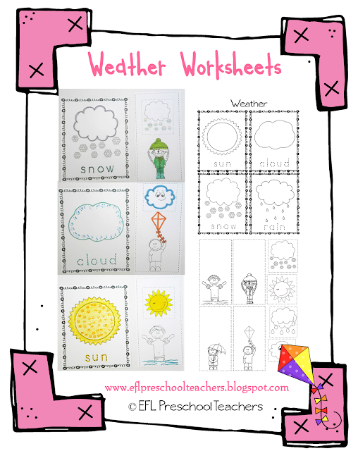 ESL/EFL Preschool Teachers: Weather Unit Resources for Preschool ESL
