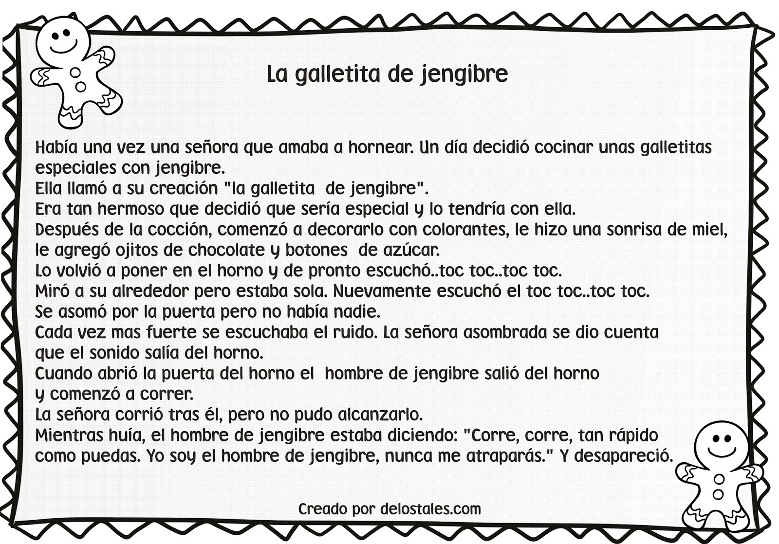 Semana 26- La galletita de jengibre - De los tales