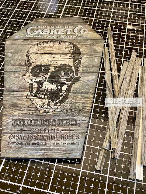 Plays Well With Paper: Casket Company Trade Sign Card - Stampers Anonymous