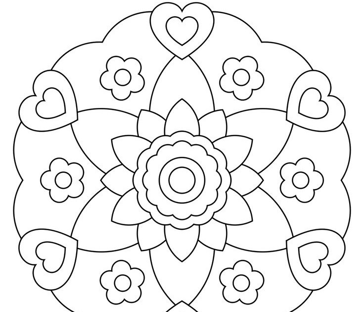 Mandala Coloring Pages For Kids ~ Coloring Print