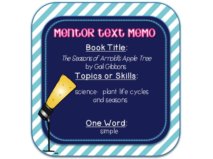 School Is a Happy Place: The Seasons of Arnold's Apple Tree: A Science ...