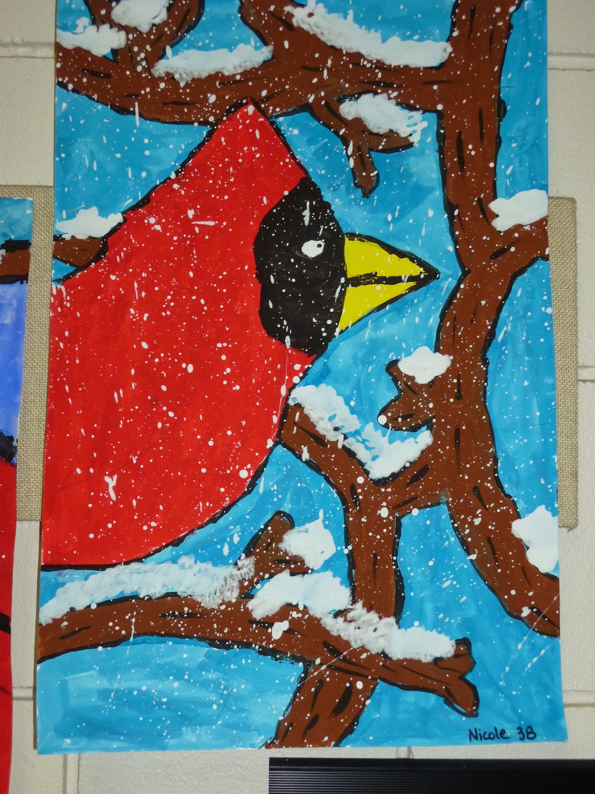 Mrs. Werner's Art Room: Winter Cardinals