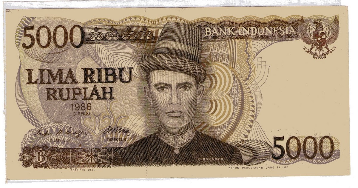 KOLEKTOR UANG JADUL: LIMA RIBU RUPIAH ( 5000 ) TAHUN 1986