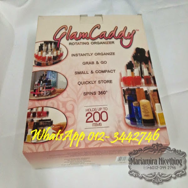 MariaMira NiceThinG™: Bekas Simpanan Alatan Makeup Glam Caddy Rotating ...