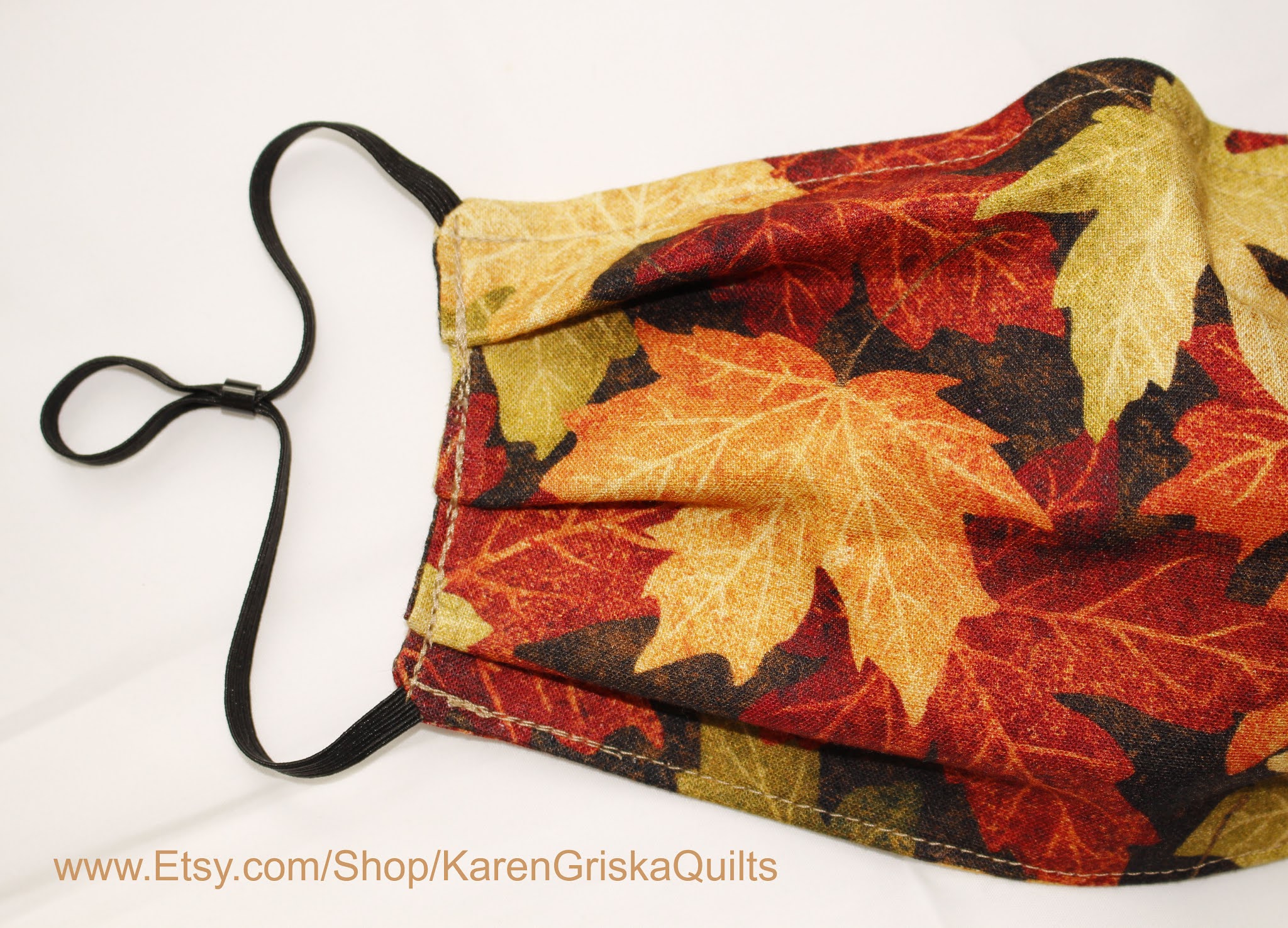 Selvage Blog: Autumn Maple Leaves Face Mask