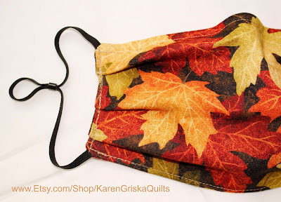 Selvage Blog: Autumn Maple Leaves Face Mask