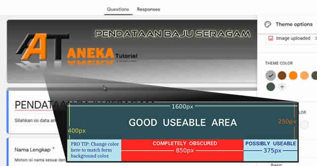 Cara Mengganti Header Google Form Unik Buatan Sendiri