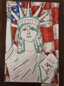 PETER MAX INSPIRED STATUE OF LIBERTY