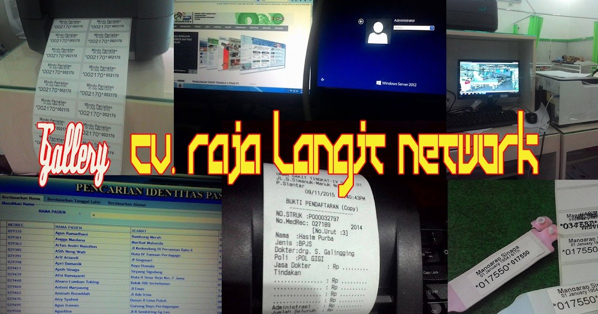 PROGRAM APLIKASI SIM RUMAH SAKIT | CV. RAJA LANGIT NETWORK