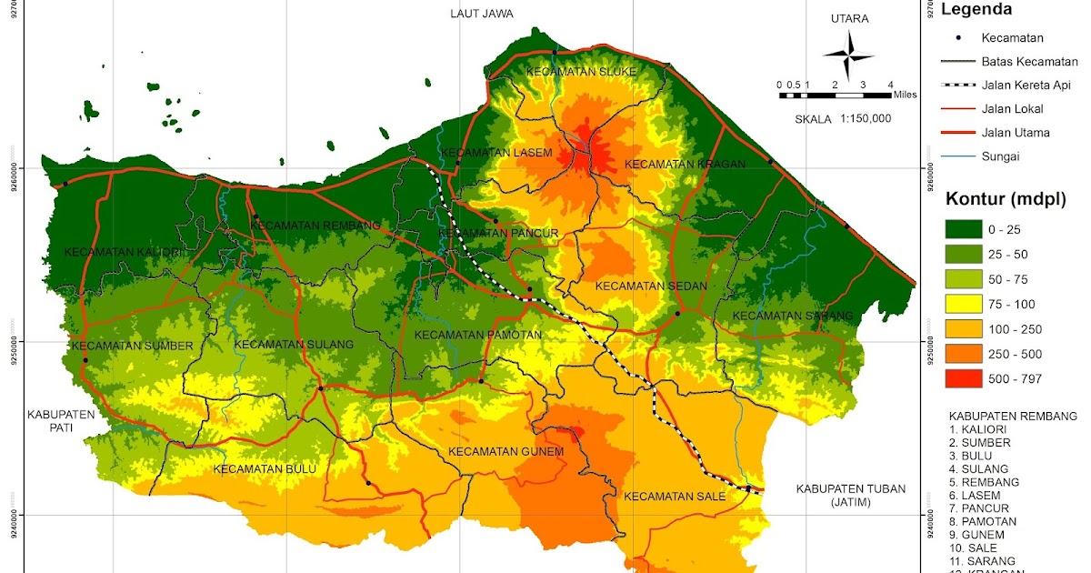 PETA KABUPATEN REMBANG