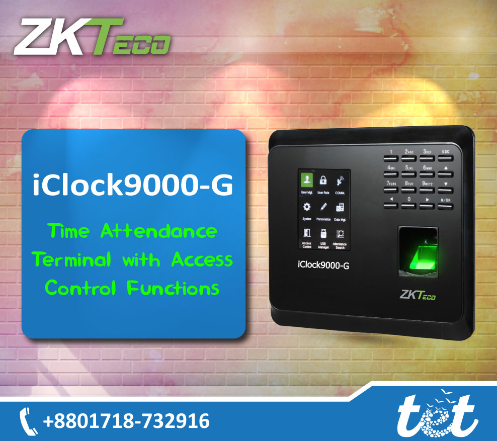 ZKTeco Bangladesh: ZKTeco iClock9000-G Price in Bangladesh