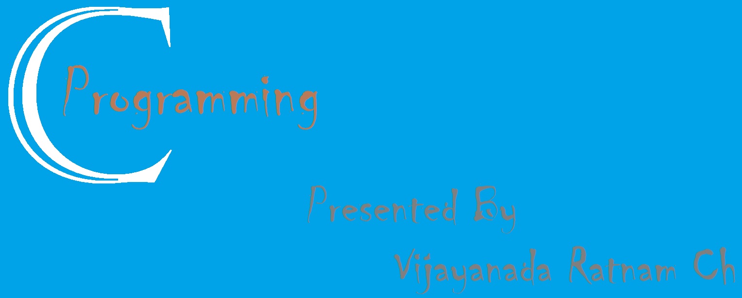 C Programming Lecture Slides C Programming Lecture Slides