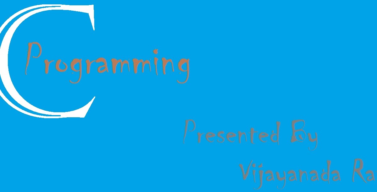 C Programming Lecture Slides C Programming Lecture Slides