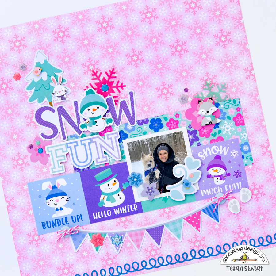 Doodlebug Design Inc Blog: WINTER WONDERLAND LAYOUT | with Tegan