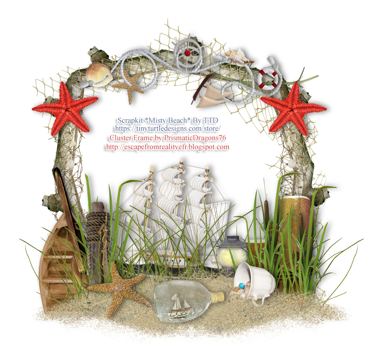 Escape From Reality Blog: FTU 'Misty Beach' Cluster Frames TTD