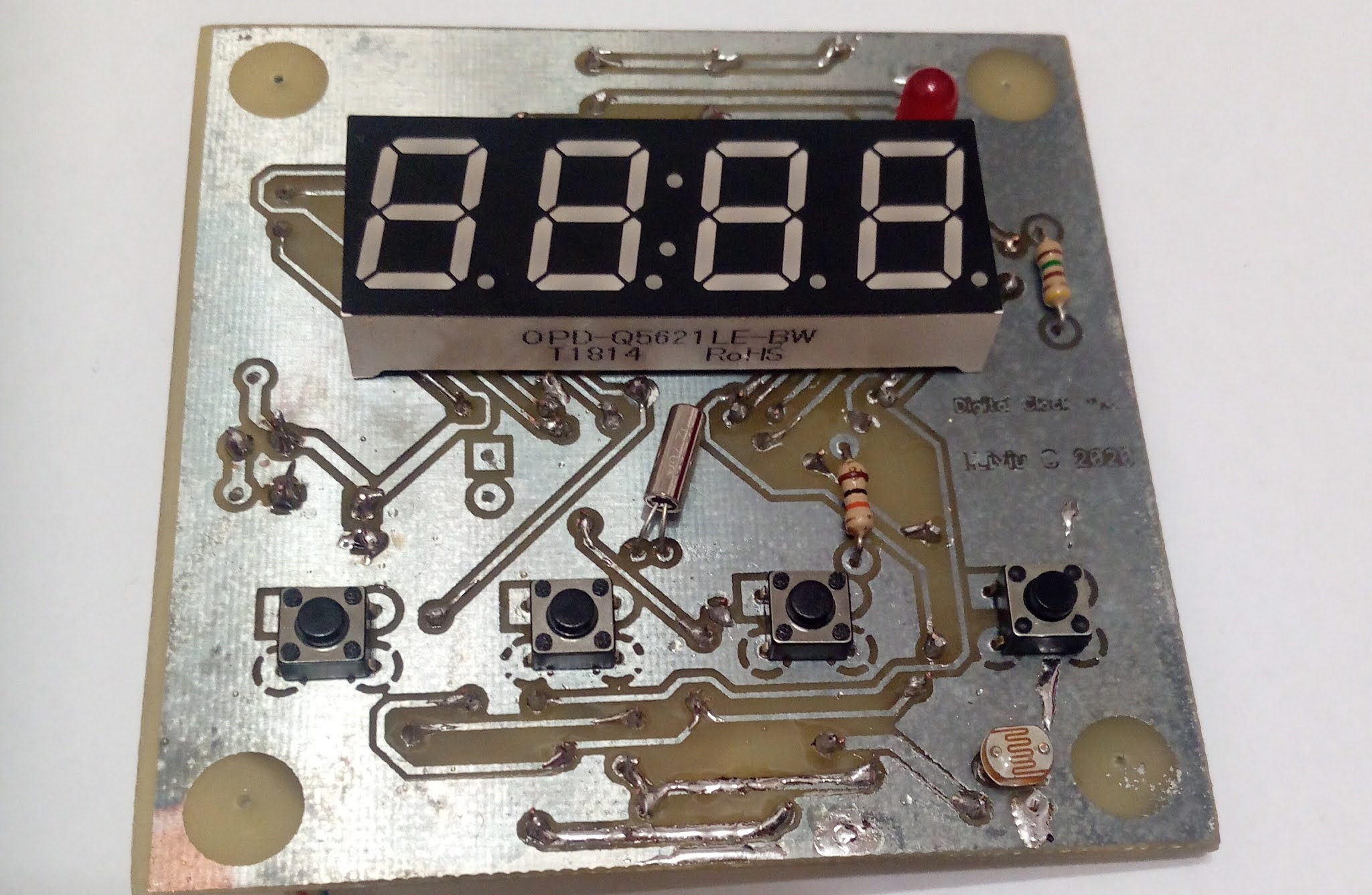 Building a Digital Clock with RGB Lamp & Spherical Shelf DIY - Liviu ...