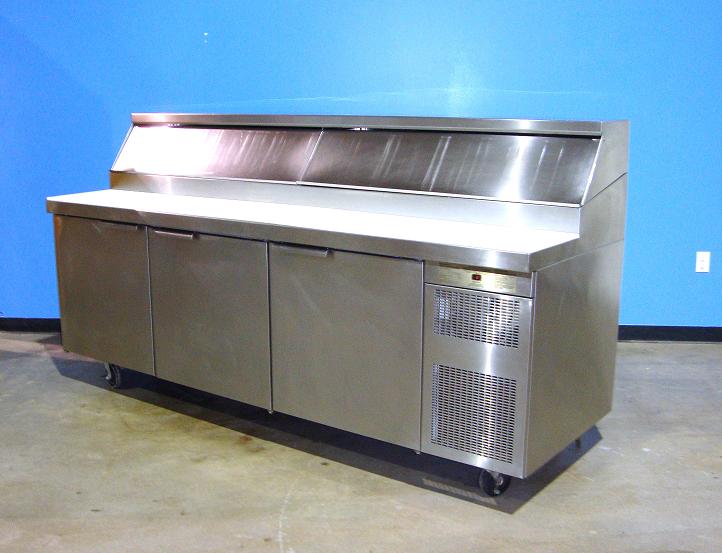Randell 3 Door Pizza Preparation Table 96″ | Economic Bakery Equipment