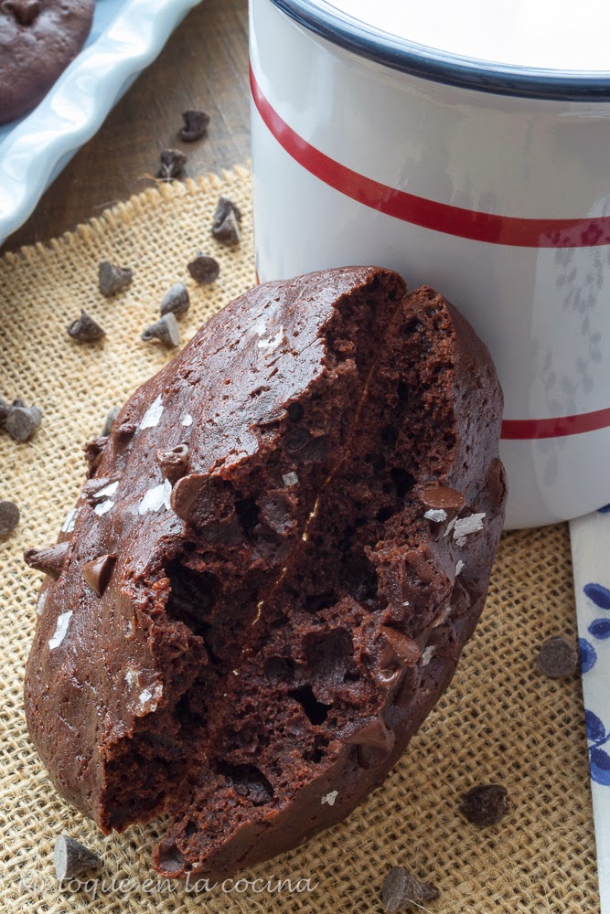 Mi toque en la cocina: Galletas fudge de chocolate y yogur griego