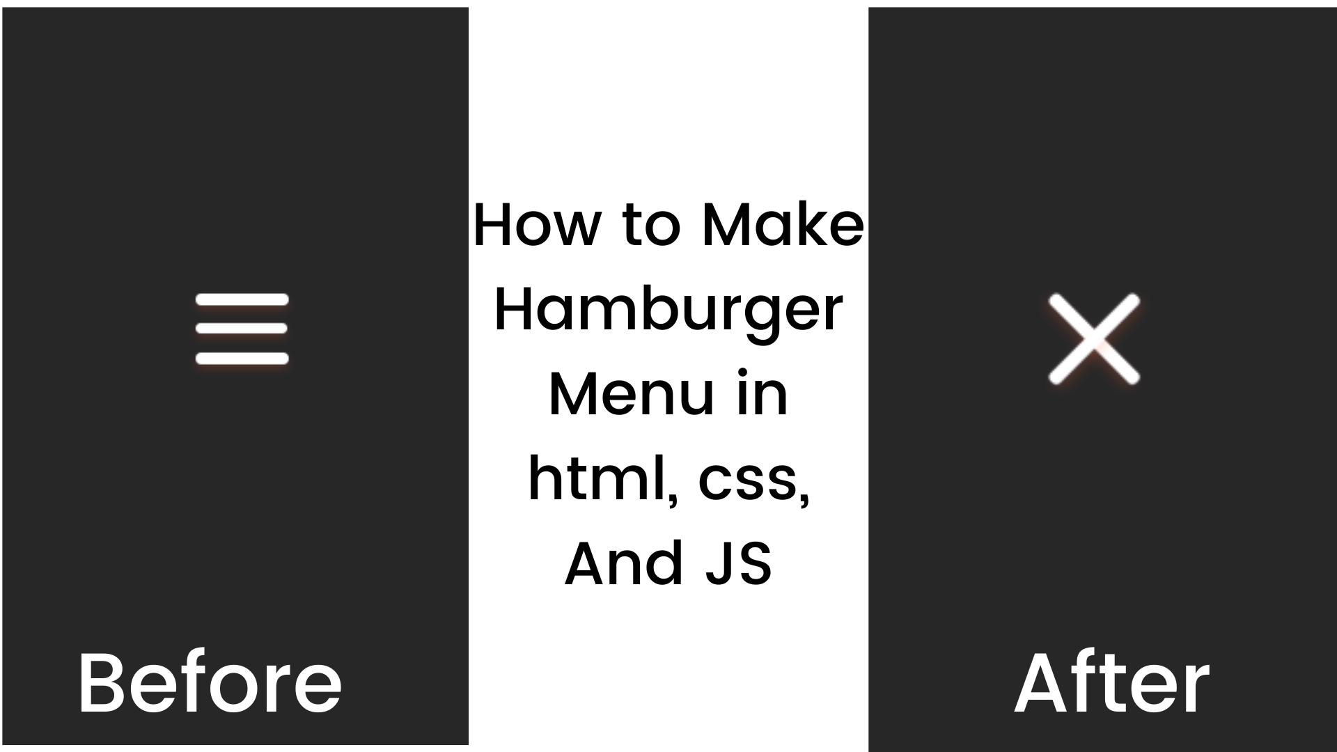how to make hamburger menu - Suddodhan