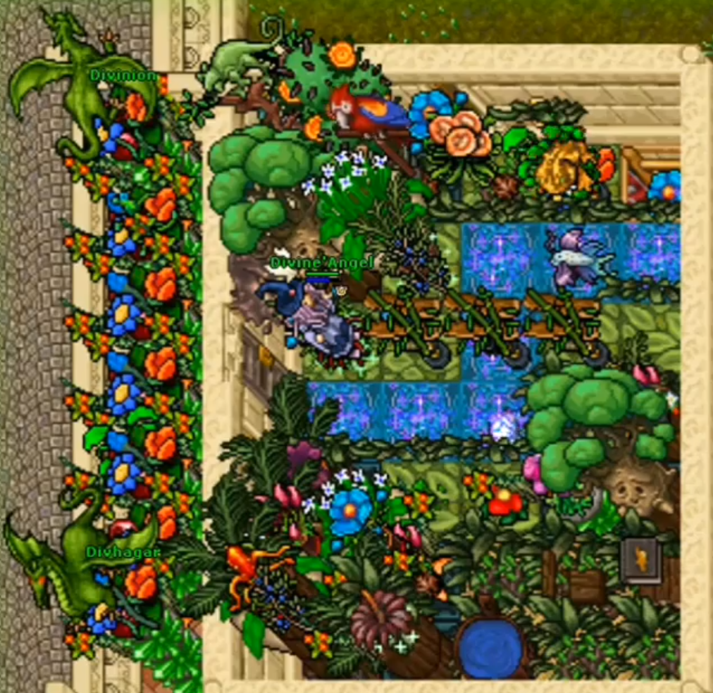 TibiaGoals.com: Divine Decoration tricks #2: Water tricks - A pond ...