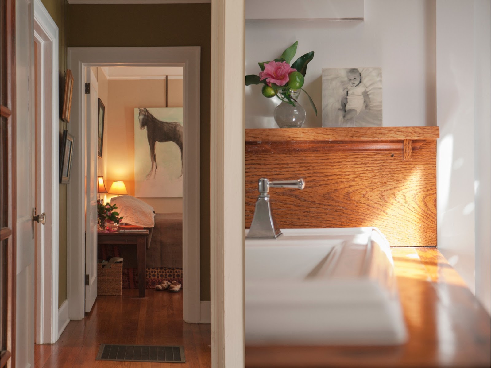 Pretty towels, hardware and other charming details illuminate the ...