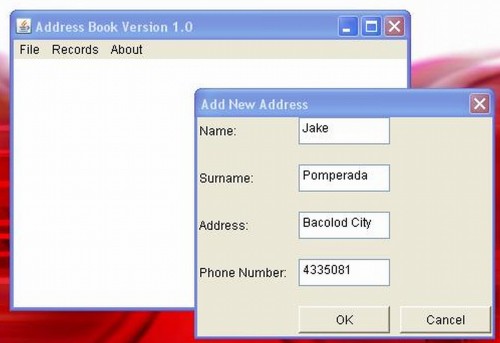 Free Programming Source Codes And Computer Programming Tutorials Address Book In Java And
