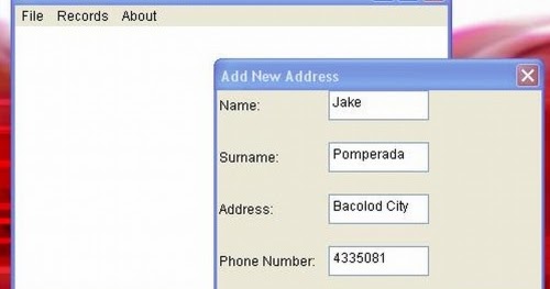 Free Programming Source Codes And Computer Programming Tutorials Address Book In Java And