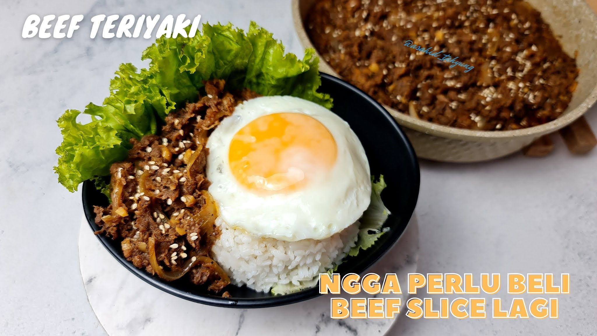 CARA MEMBUAT BEEF TERIYAKI ALA HOKBEN TANPA BEEF SLICE ~ Resep dan ...