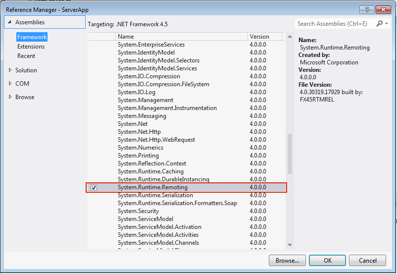 Strive for the Best: Building .NET Remoting sample (Step by Step)