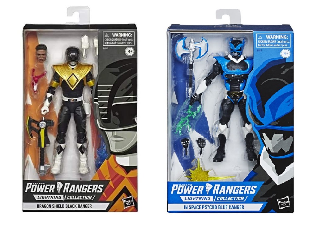 Power Rangers Lightning Collection Dragon Shield Black Ranger & Psycho ...