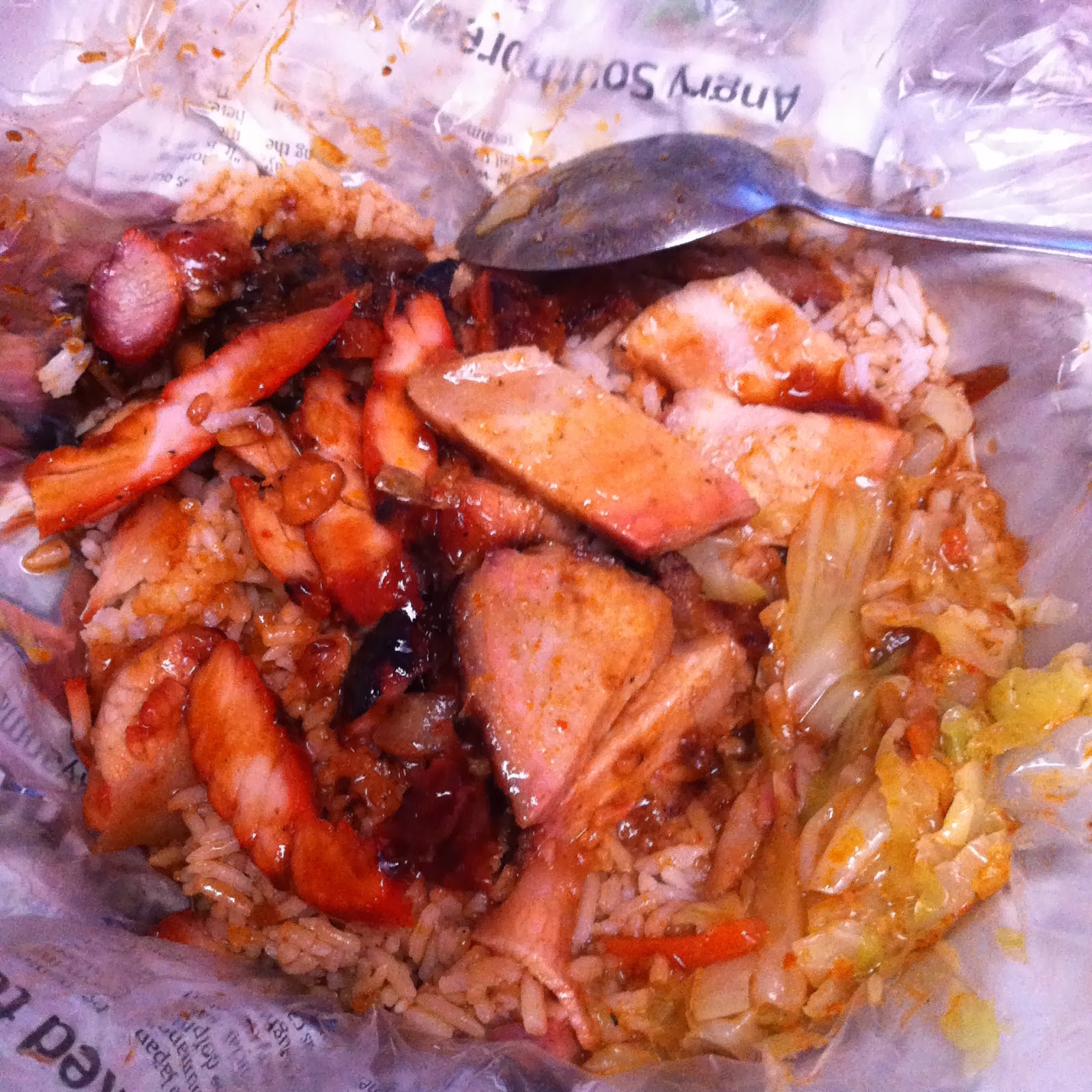 叉烧烧肉饭 in Bunga Raya