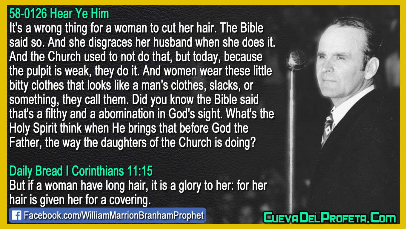 Words of God to Women | Mensajes de William Branham