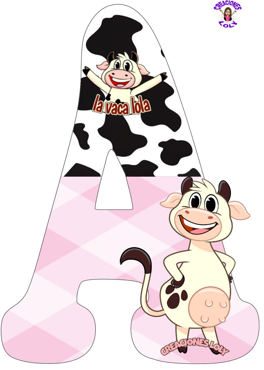Creaciones Loly: ABECEDARIO DE LA VACA LOLA