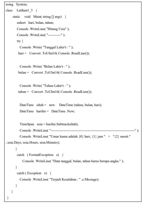 NinG: Pengenalan Bahasa C#