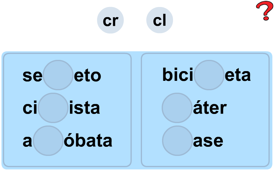 1º del cole Joaquín Blume: Repasamos la CL y la CR