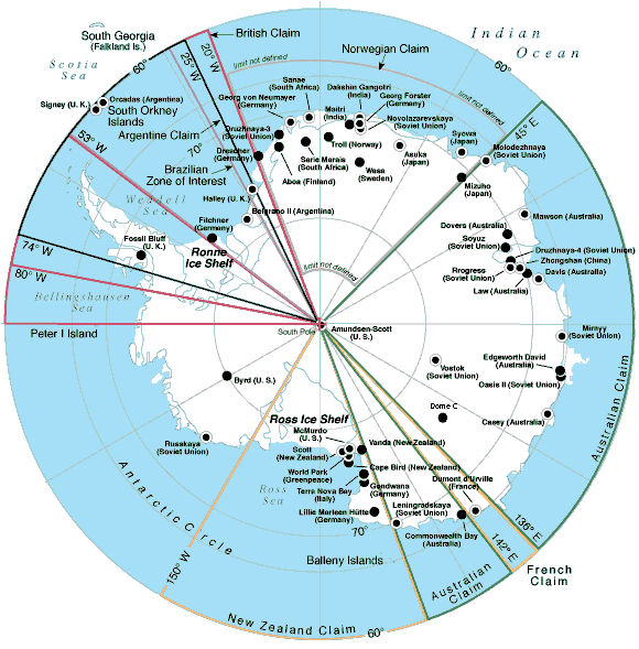 MAPS OF ANTARcTIC REGION
