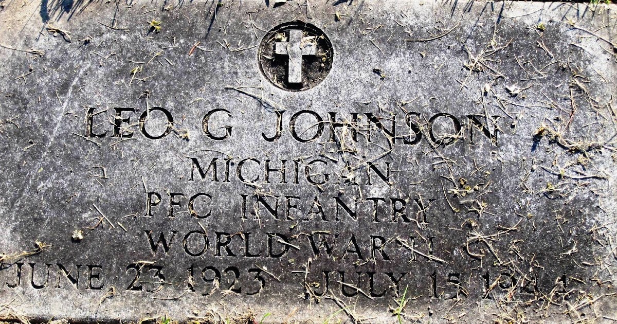 116th Infantry Regiment Roll of Honor: PFC Leo George Johnson