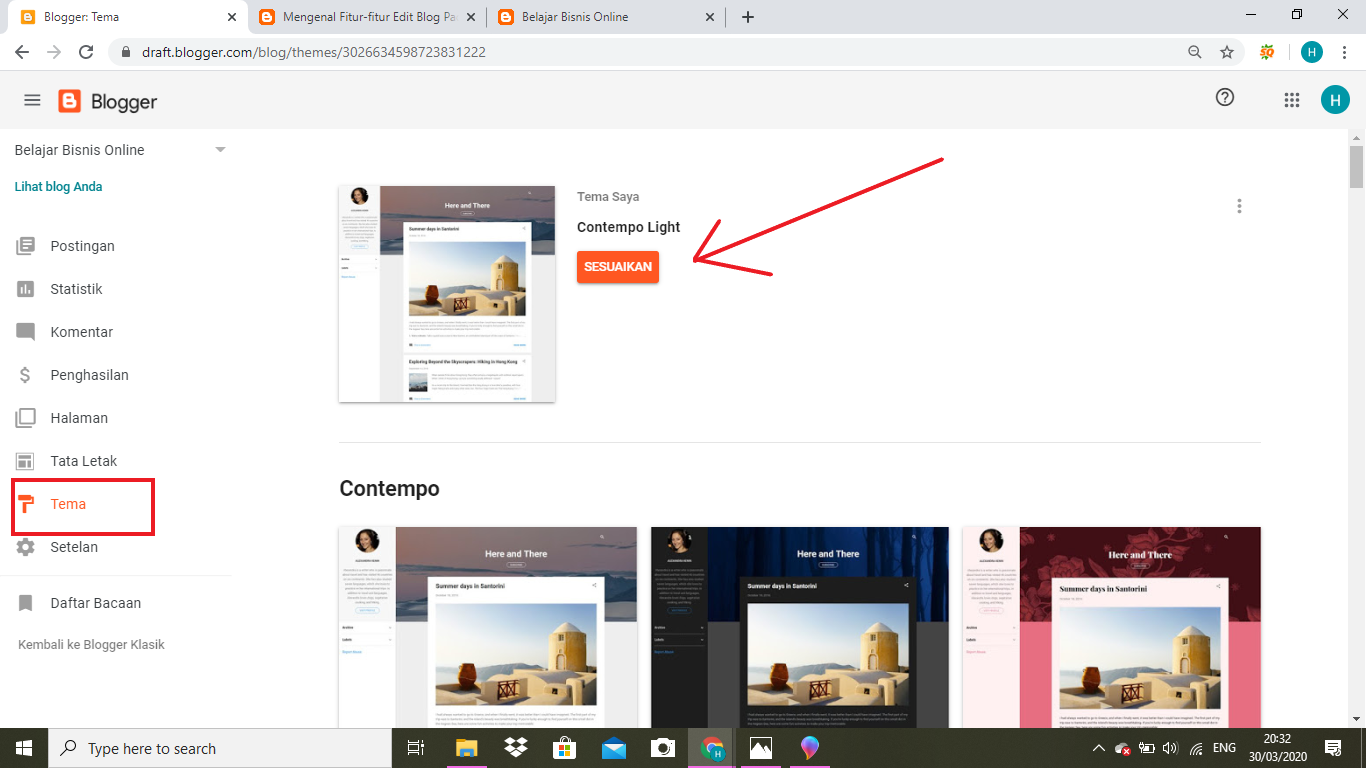 Cara Membuat Website Blog #4 Mengenal Fitur-fitur Edit Blog Pada ...