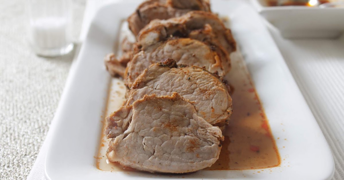 Solomillo de cerdo adobado ~ Con sabor a huerto