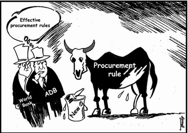 Syasi Cartoons: Effective Procurement Rules
