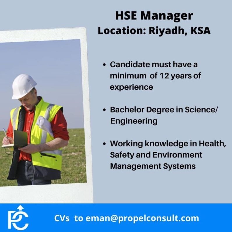 HSE Insider : ( 09 ) HSE/EHS/SAFETY JOBS – APRIL 2021