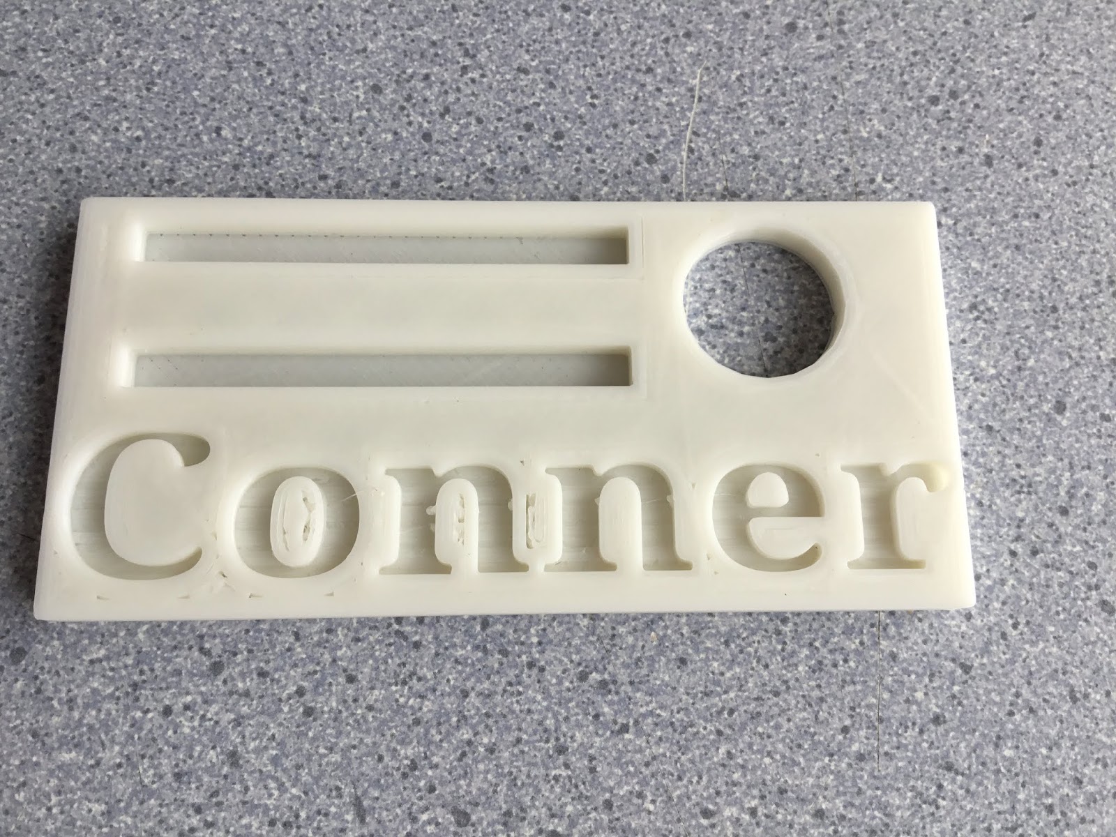 3D Print School: 3D Printed Exemplars - Name Badge