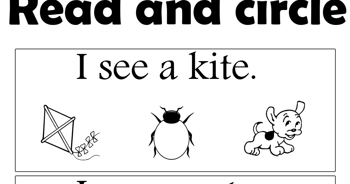 Download ( Read and circle worksheet ) free pdf file