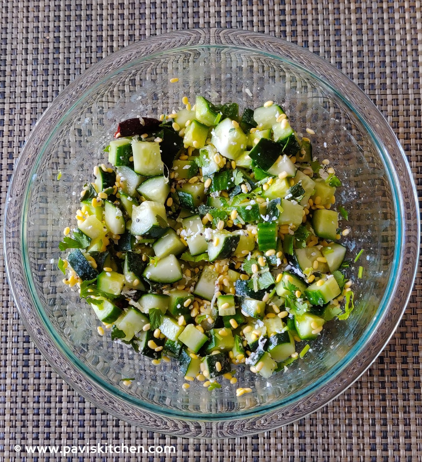 Southekayi kosambari | Cucumber kosambari | Vellarikka kosumalli recipe