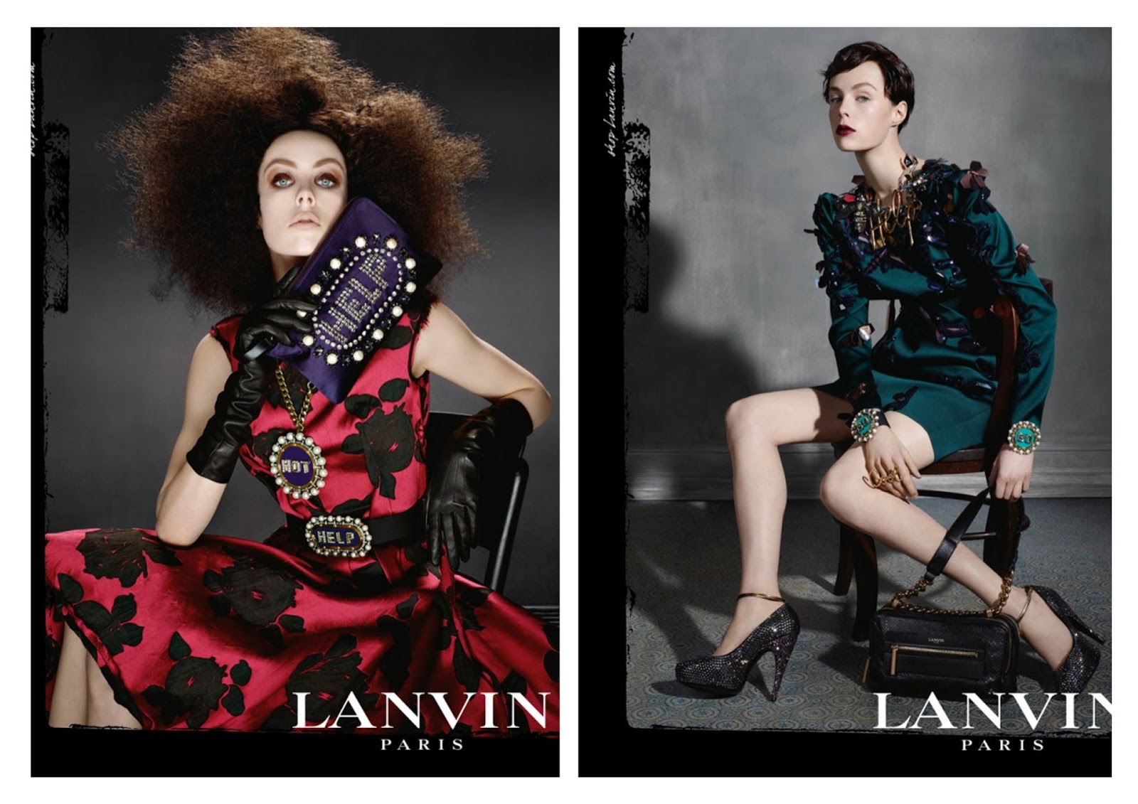 models on duty: EDIE CAMPBELL on Lanvin Fall/Winter 2013-2014 Ad ...