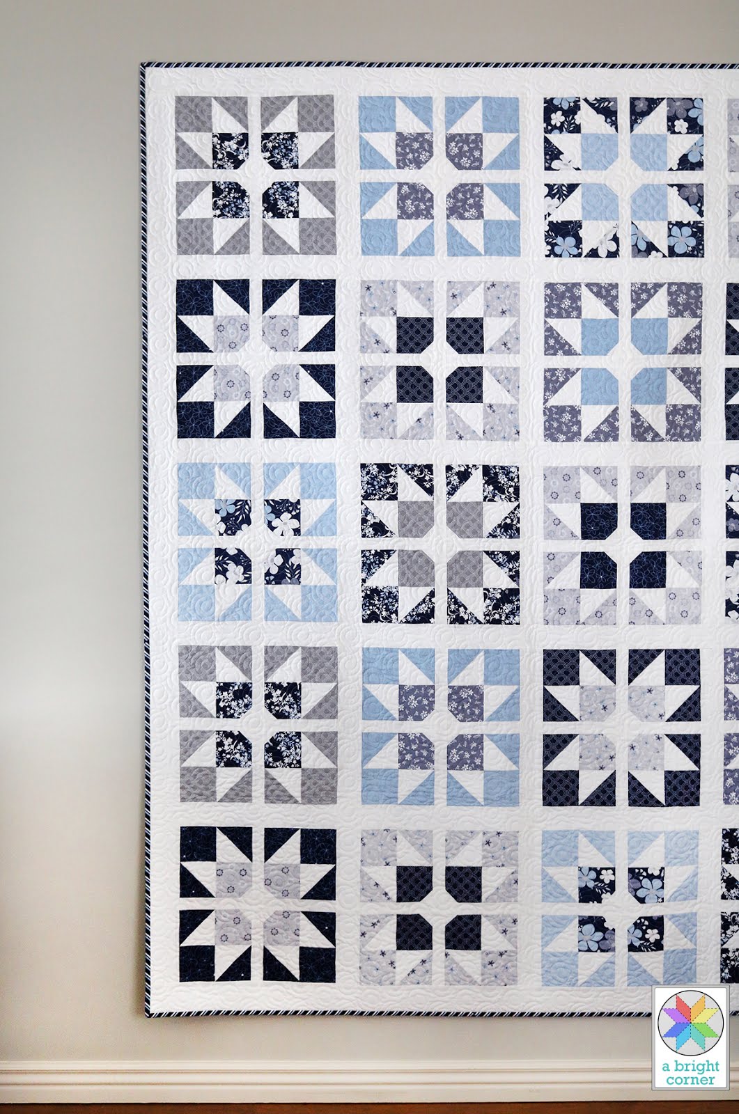 A Bright Corner: Split Stars Quilt Pattern