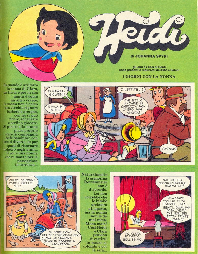 Imago Recensio: Heidi nel "Corriere dei Piccoli" - Ultimi 6 numeri (dal ...