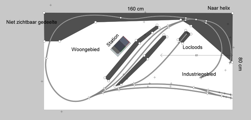 Trein maar fijn! een N-spoor modelspoorbaan: Baanplan