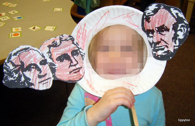 Tippytoe Crafts: Mount Rushmore Heads